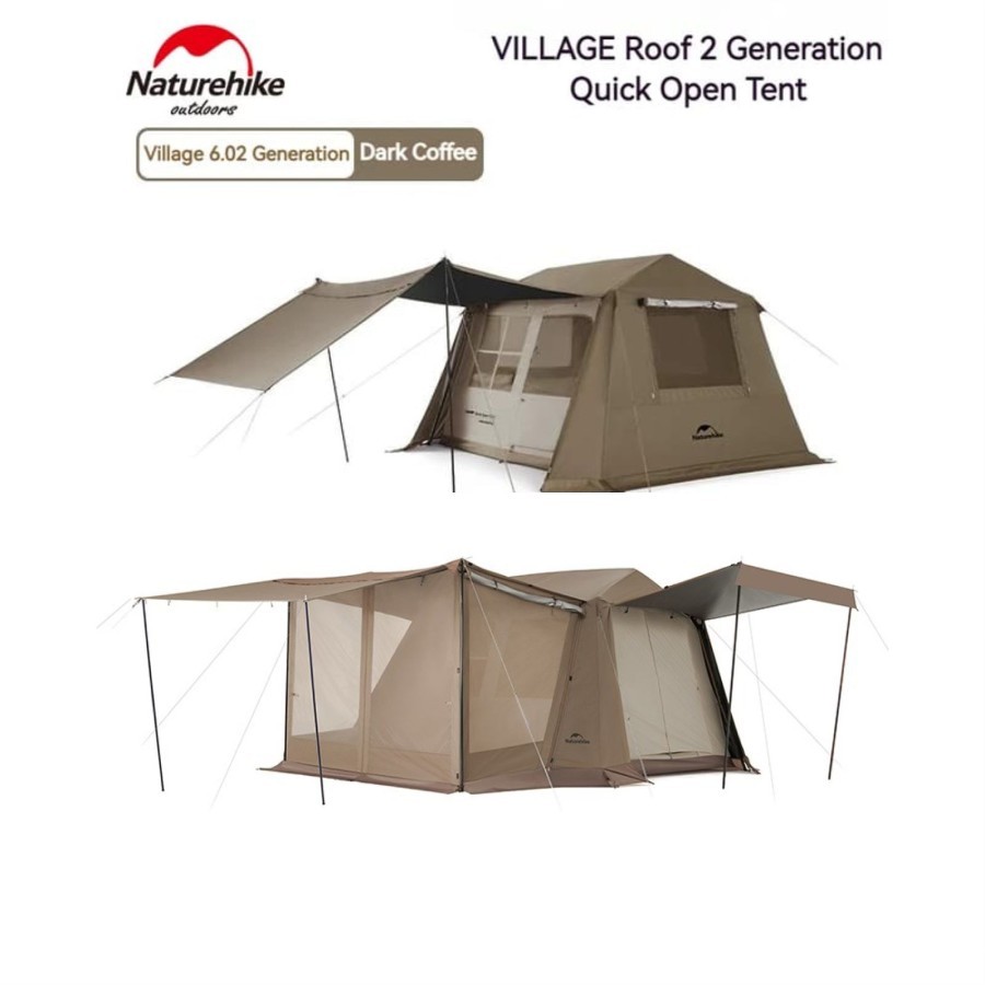 Jual Tenda Village 6 Gen 2 & Flagship quick open tent Naturehike CNK2300ZP021 | Shopee Indonesia