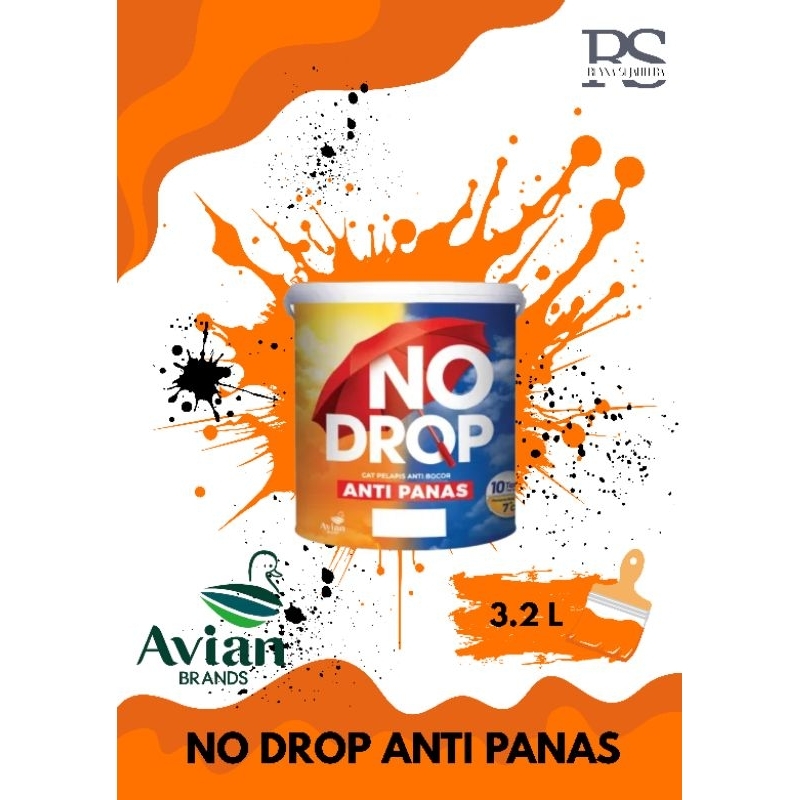 Jual Cat tembok NO DROP ANTI PANAS 3.2L. Cat anti bocor. Cat dinding. Cat waterproof | Shopee ...