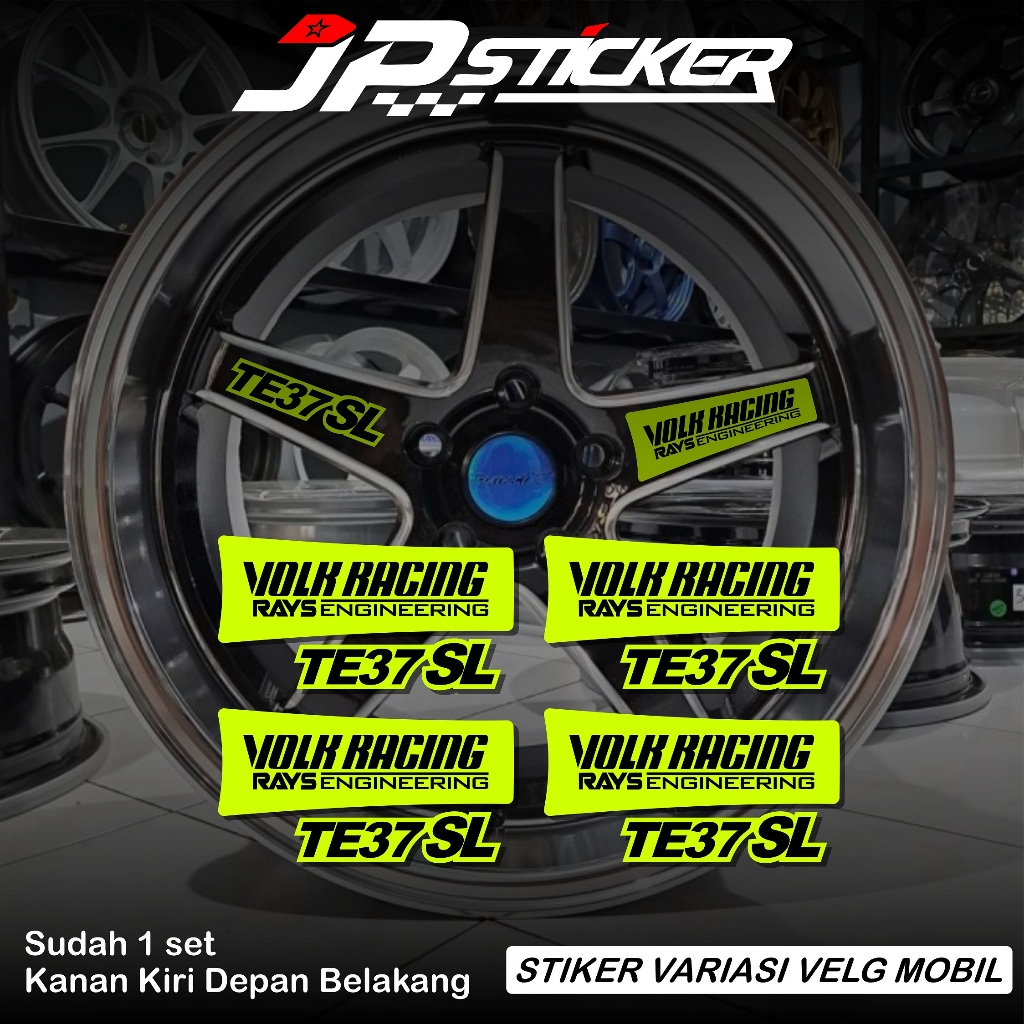 Jual Stiker Velg Mobil Volk Racing Rays Engineering TE37 SL All Mobil ...