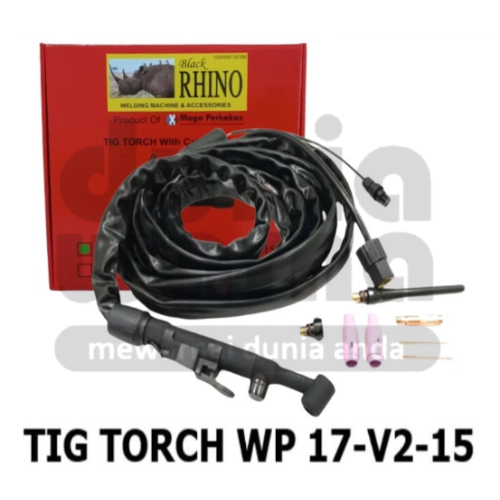 Jual RHINO WP17 - V2 - 15 Tig Torch/Stang/Tang Las Argon CO2 WP17V215 | Shopee Indonesia