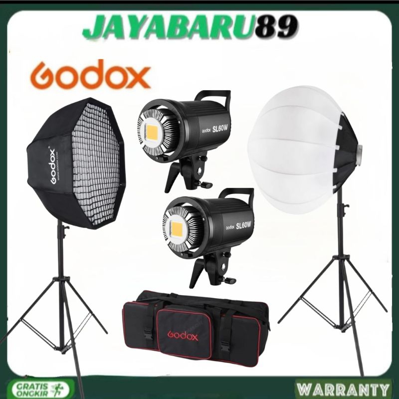 Jual PAKET LAMPU STUDIO GODOX SL60W SL-60W SL60 W LAMPU STUDIO VIDEO ...