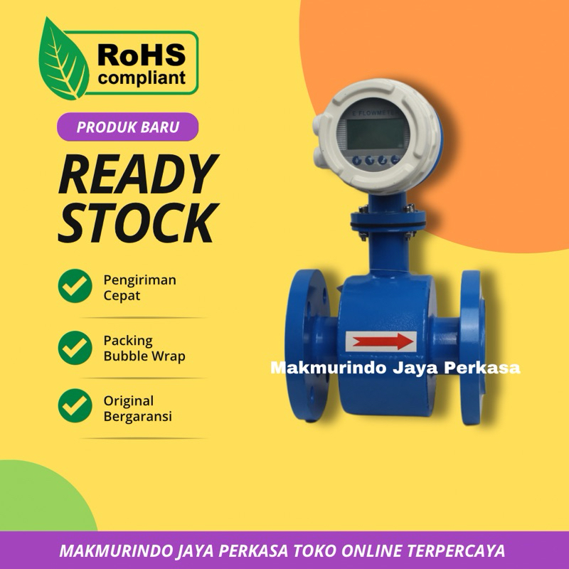 Jual Flowmeter Electromagnetic DN125 5"Inch Flow Meter Electromagnetic ...