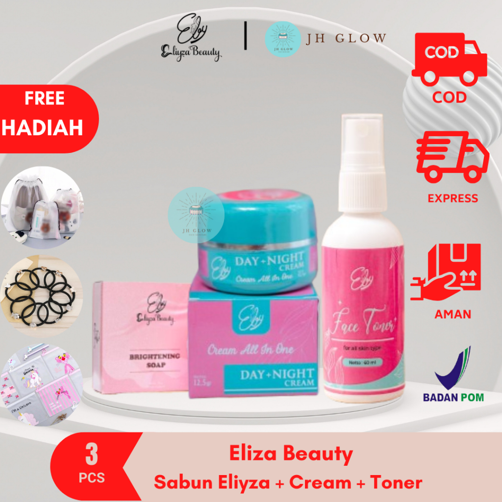 Jual Eliza Beauty 1 Paket Eby Beauty Cream Sabun Eliyza dan Toner Wajah ...