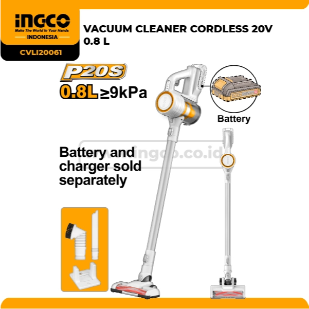 Jual Cordless Vacuum Cleaner Portable 20V INGCO CVLI20061 Mesin ...