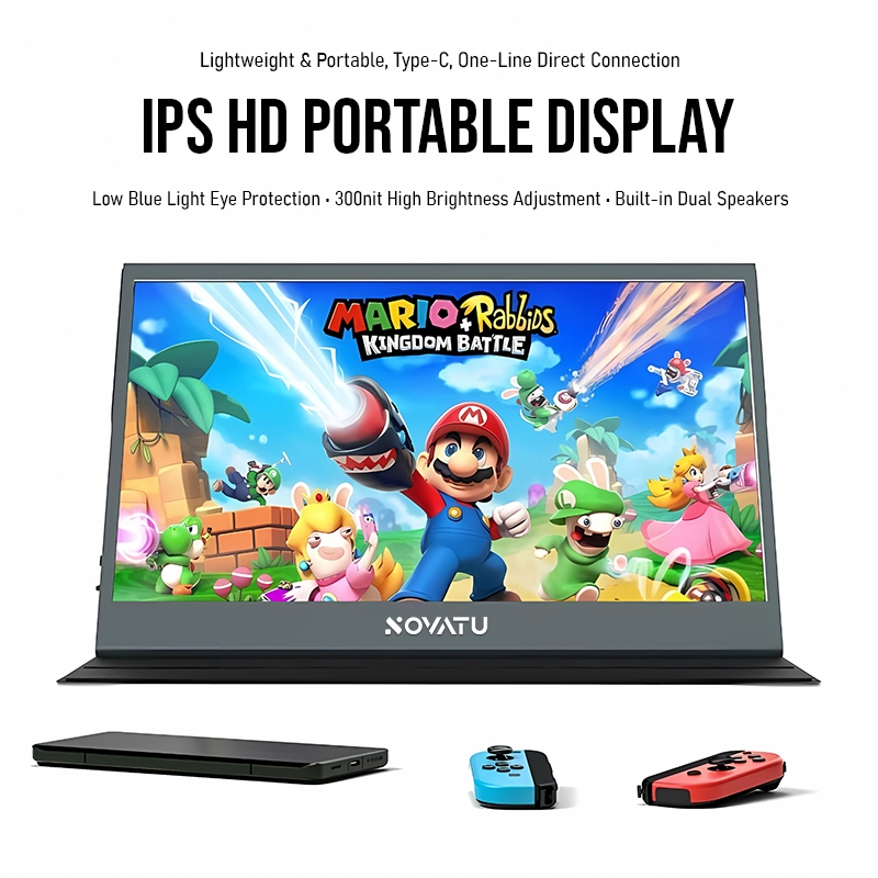 Jual Monitor Portable Touch Screen Novatu USB Type C Mini HDMI IPS FHD ...