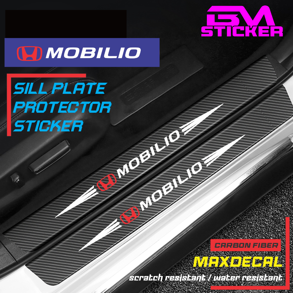 Jual 9Pcs Stiker 3D Door Sill Plate Guard HONDA MOBILIO Stiker ...