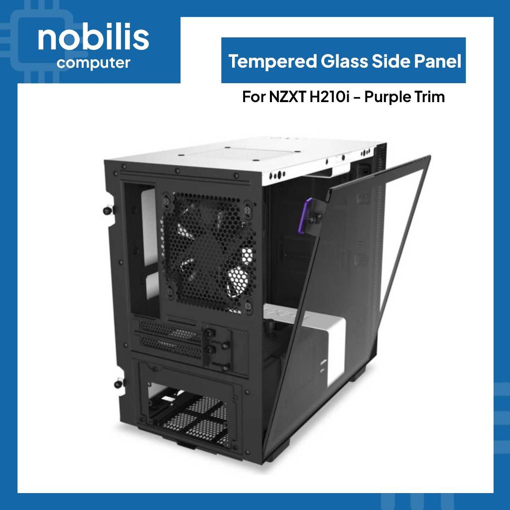 Jual Tempered Glass Side Panel for Casing NZXT H210 H210i - Purple Trim ...