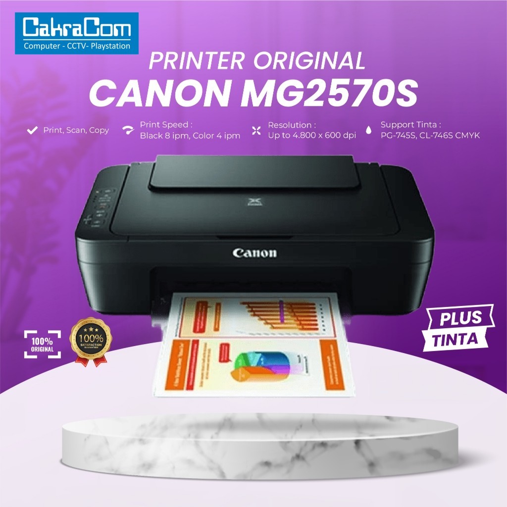 Jual Printer Canon PIXMA MG2570s Print Scan Copy Functionality with ...