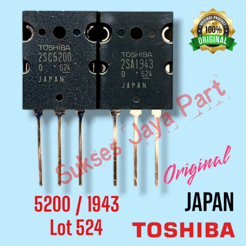 Jual Transistor 2SC5200 2SA1943 LOT524 ORIGINAL JAPAN | Shopee Indonesia