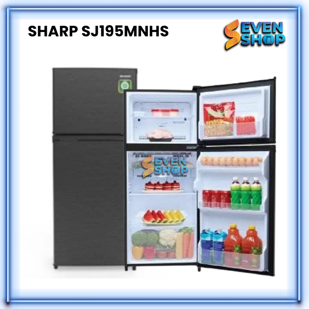 Jual KULKAS SHARP 2 PINTU SJ195MNHS GARANSI RESMI | Shopee Indonesia