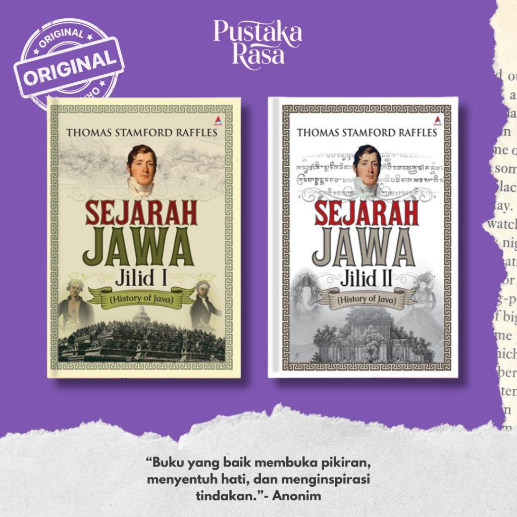 Jual PUSTAKA RASA - Buku History Of Java Buku Sejarah Jawa Jilid 1 dan ...