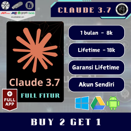 Jual AI Claude 3.7 TERBARU Premium Murah Termurah CLAUDE 3.7 | Claude 3.7 Pro | AI CLAUDE PRO ...