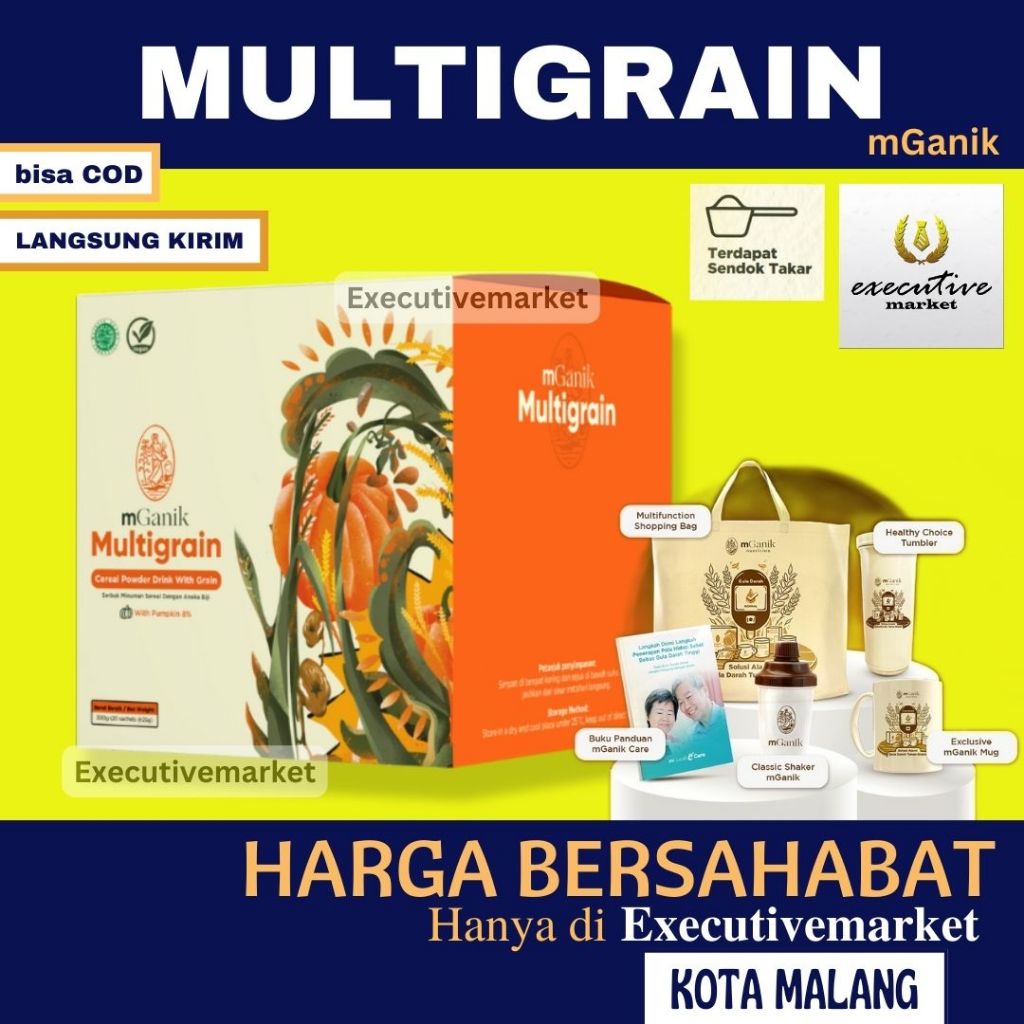 Jual [DISTRIBUTOR RESMI] MGANIK SUPERFOOD MULTIGRAIN / M GANIK / Isi 20 ...