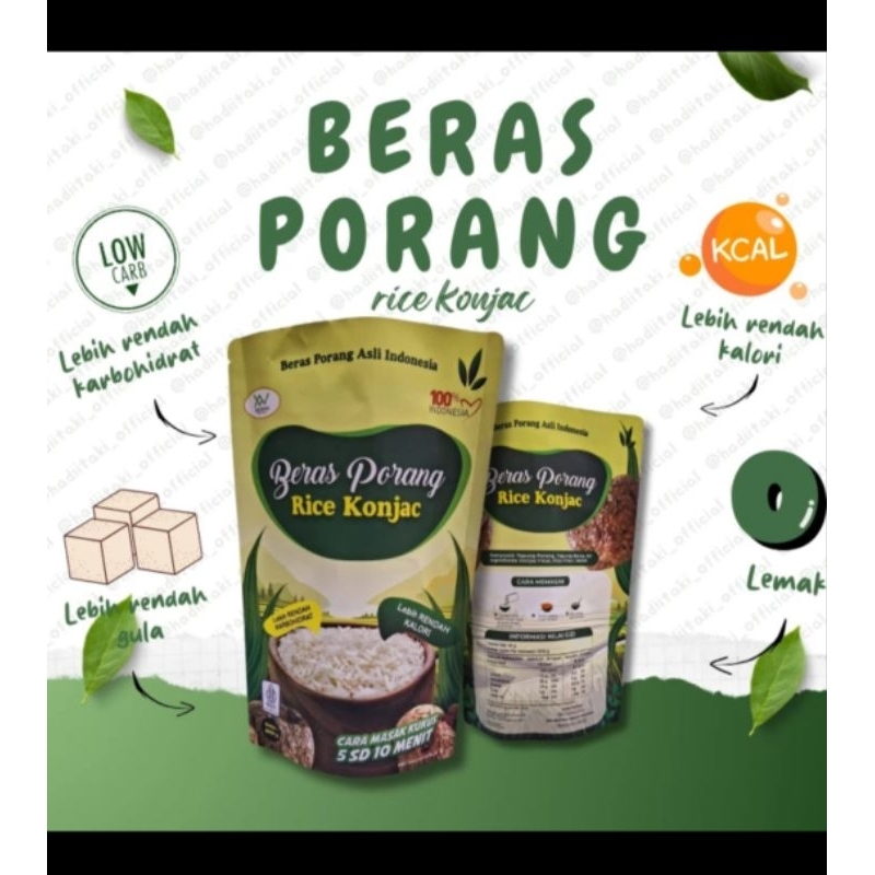 Jual BERAS PORANG Rice Konjac | Shopee Indonesia