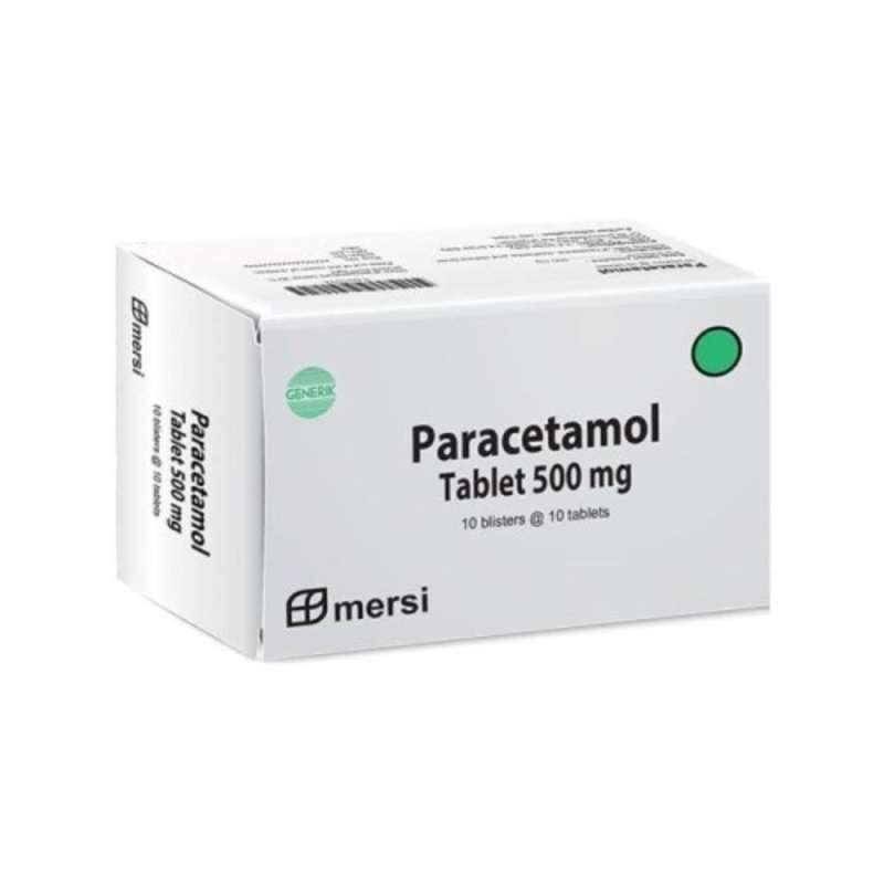 Jual PARACETAMOL MERSI 500 MG 100 TABLET/1 Box | Shopee Indonesia