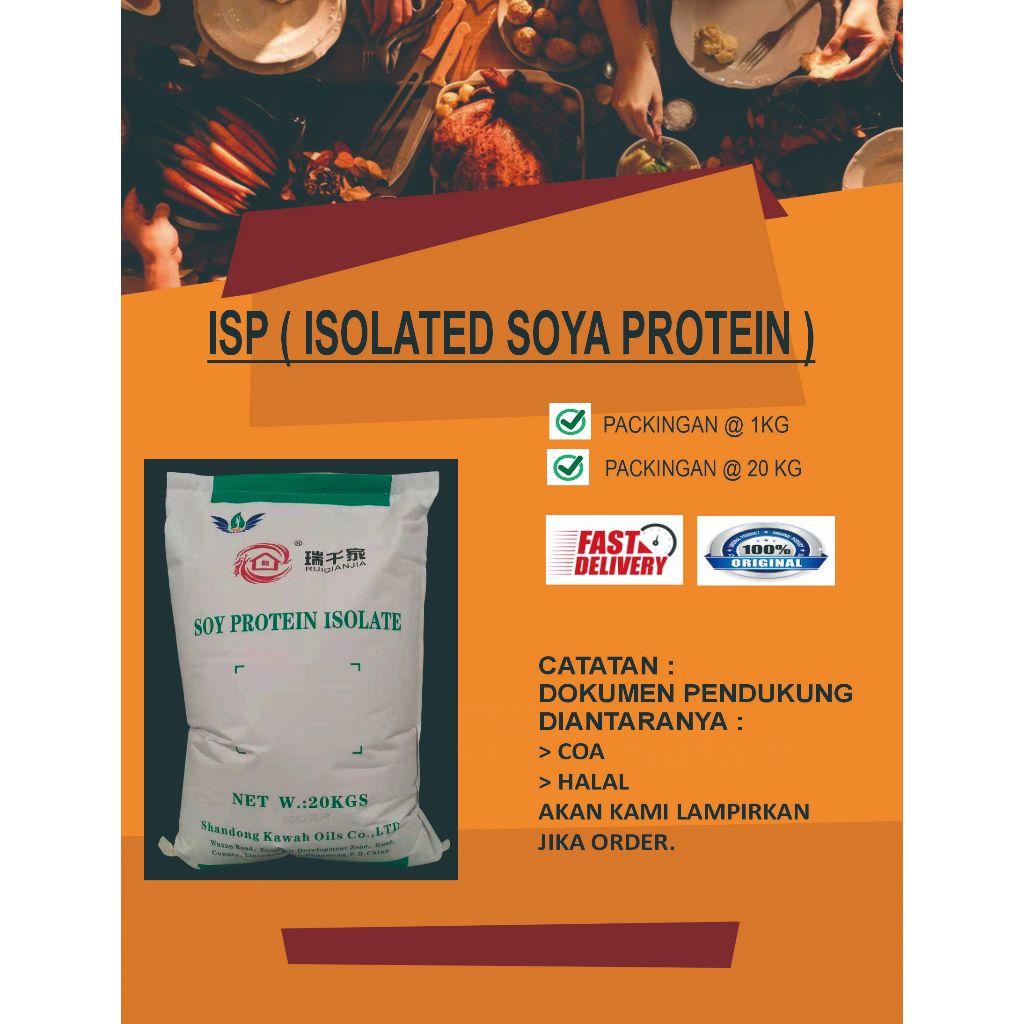 Jual ISP ( ISOLATED SOYA PROTEIN ) MEAT REPLACE/KEDELAI POWDER COCOK ...