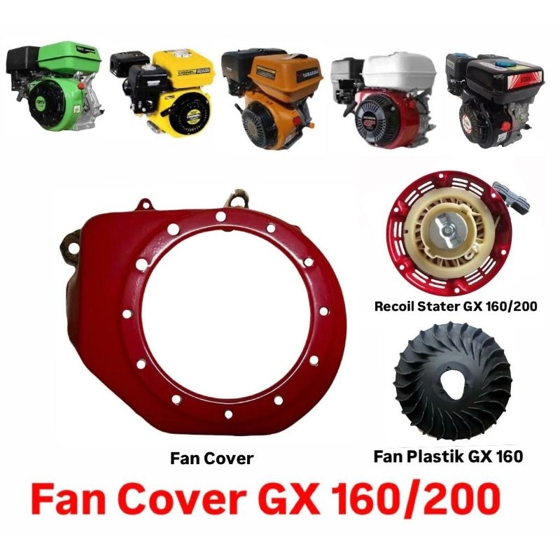 Jual FAN COVER GX 160 besi warna MERAH | Shopee Indonesia