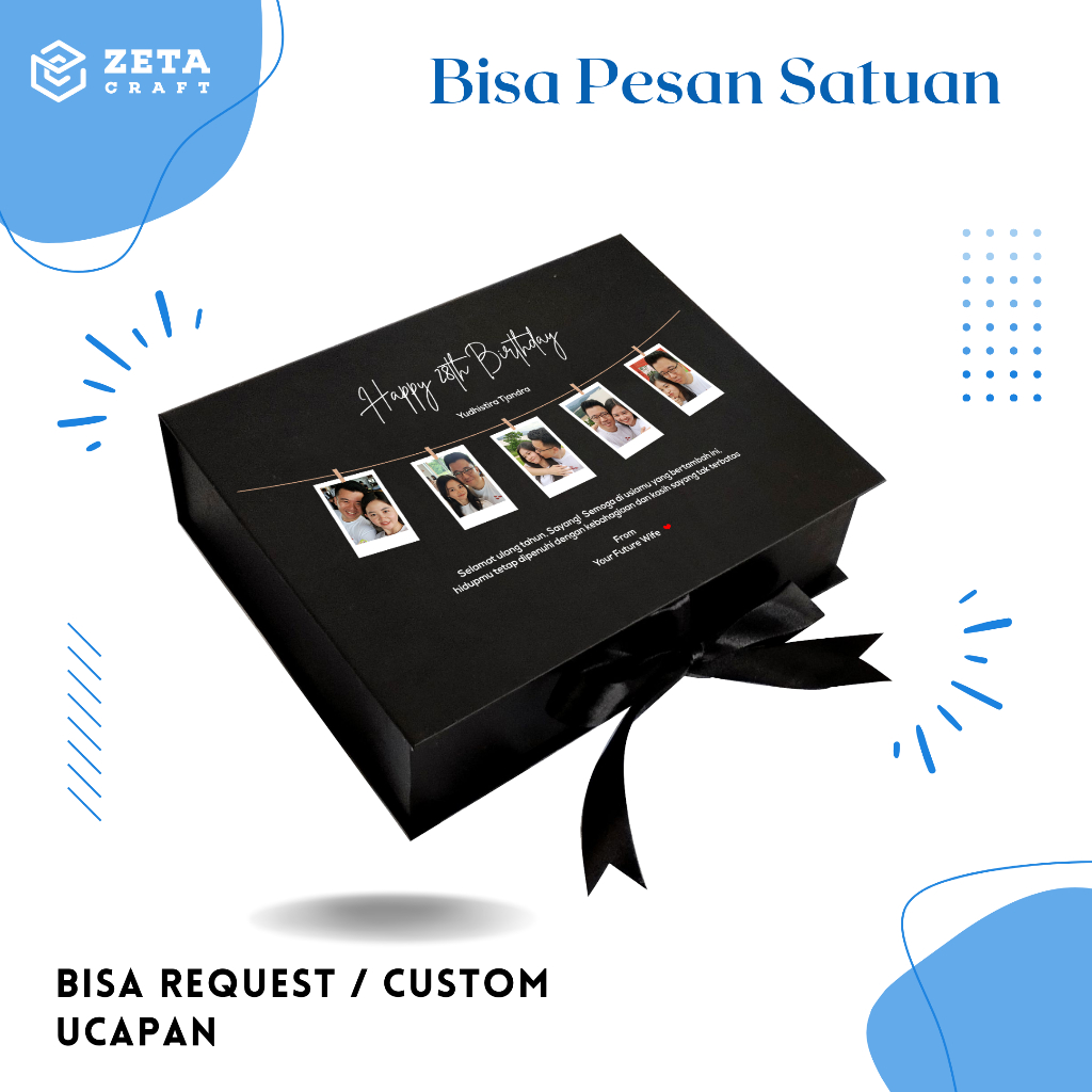 Jual Hardbox Custom Satuan / Desain Model Polaroid / Box Hampers ...