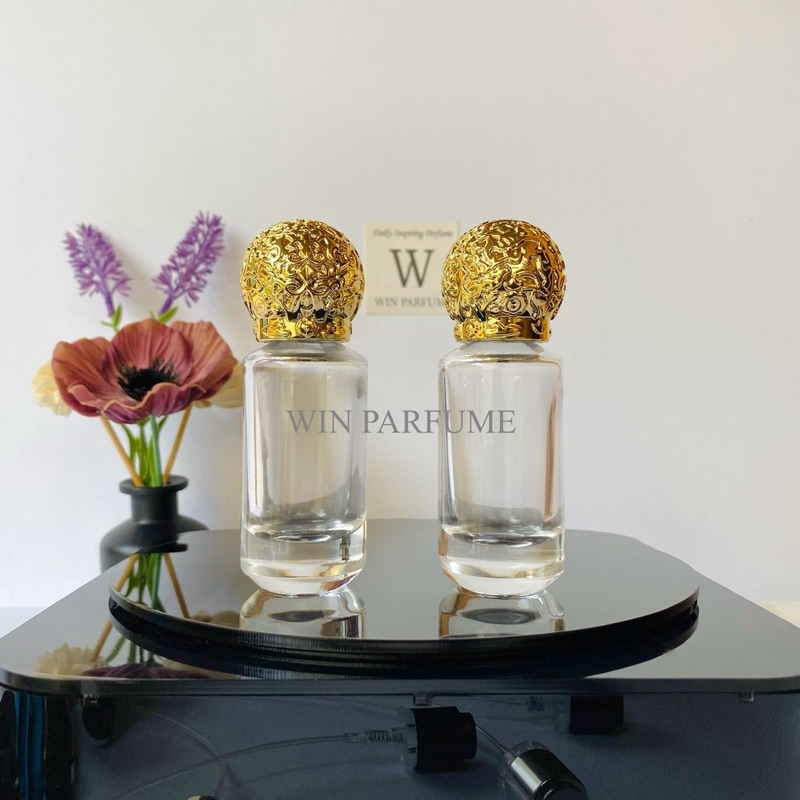 Jual Botol Parfume Mewah 30ml Pluto Semi Press Tutup Flower Gold Exclusive Ring Spray Hitam ...