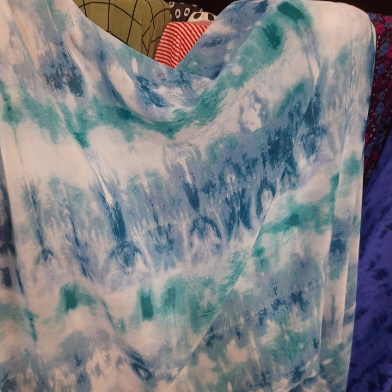 Jual KAIN SIFON GRADASI | Harga/0,5m | kain sifon motif gradasi | kain ...