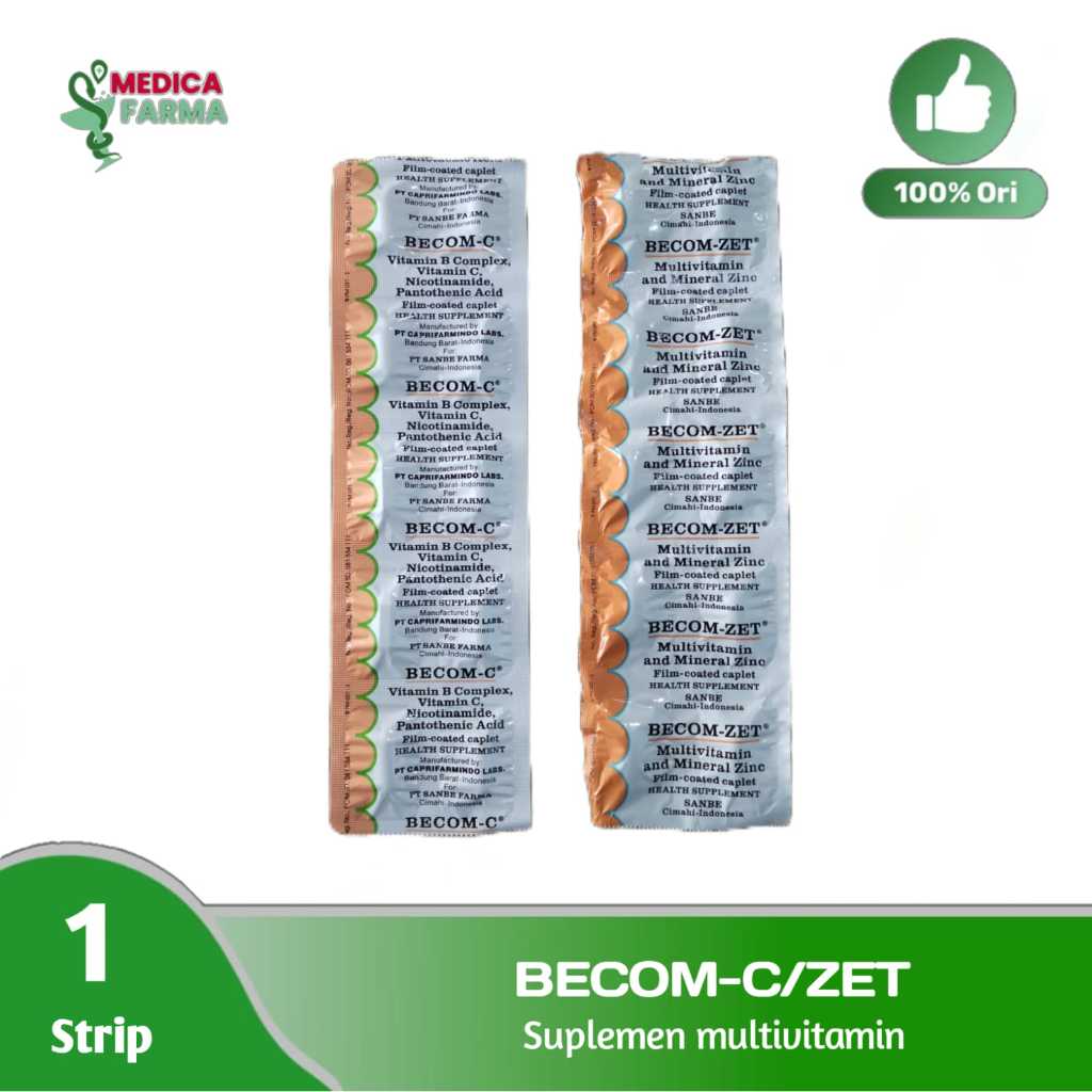 Jual Becom-C / Becom-Zet - Multivitamin dan Mineral | Shopee Indonesia