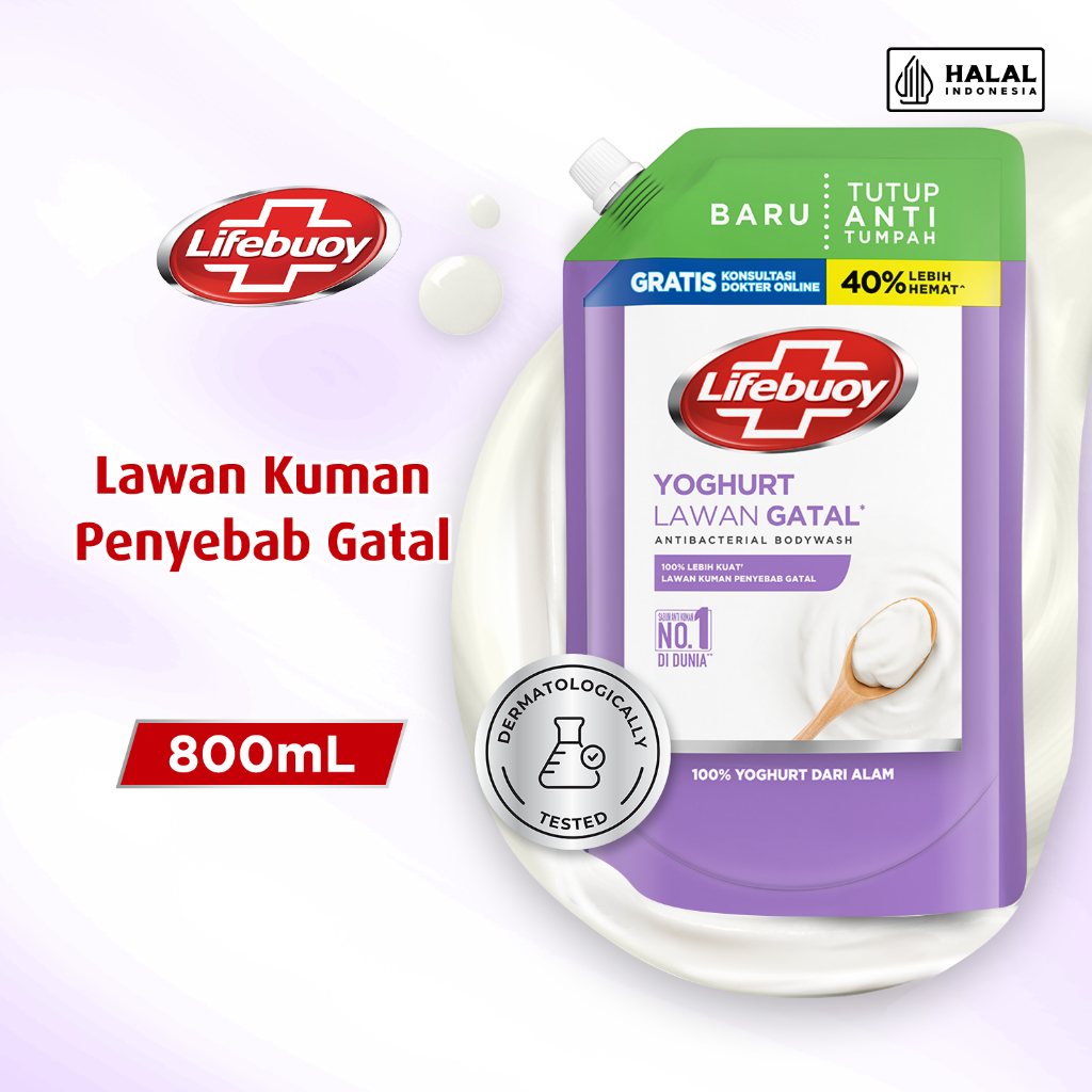 Jual LIFEBUOY SABUN MANDI CAIR YOGHURT CARE REFILL 800ML | Shopee Indonesia