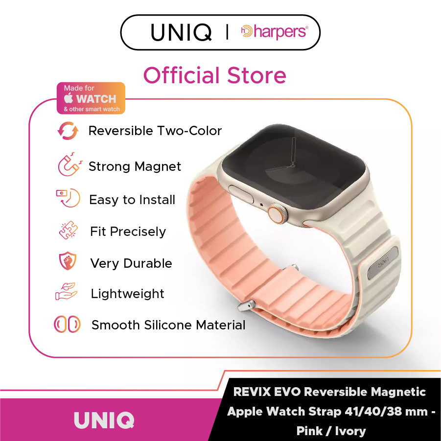 Jual UNIQ Revix Evo Reversible Magnetic Apple Watch Strap 42/41/40/38 ...