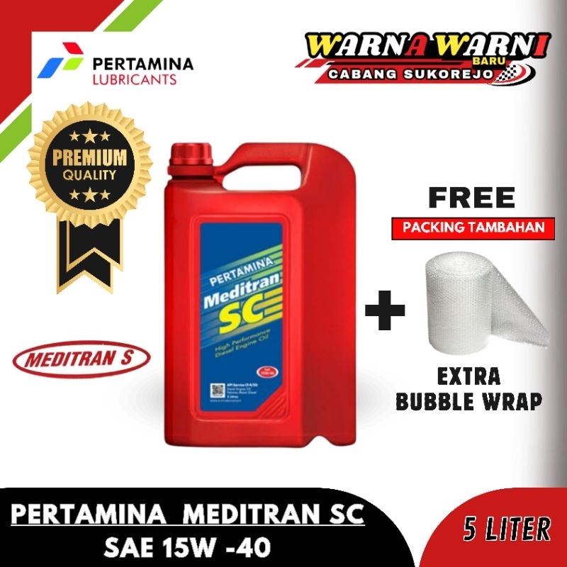 Jual OLI PERTAMINA MEDITRAN SC SAE 15W-40(5 LITER) | Shopee Indonesia