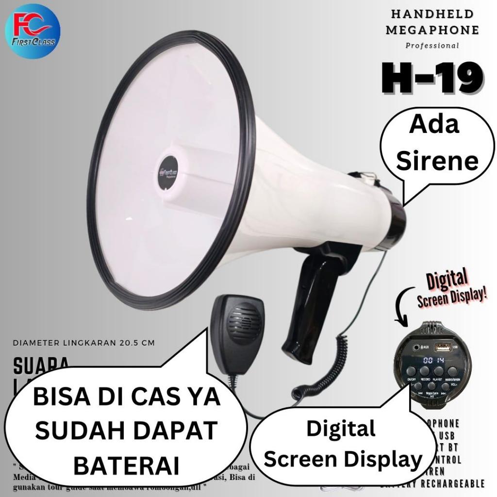 Jual MEGAFON Pengeras Suara FIRSTCLASS H 19 | Megaphone Horn H19 ...