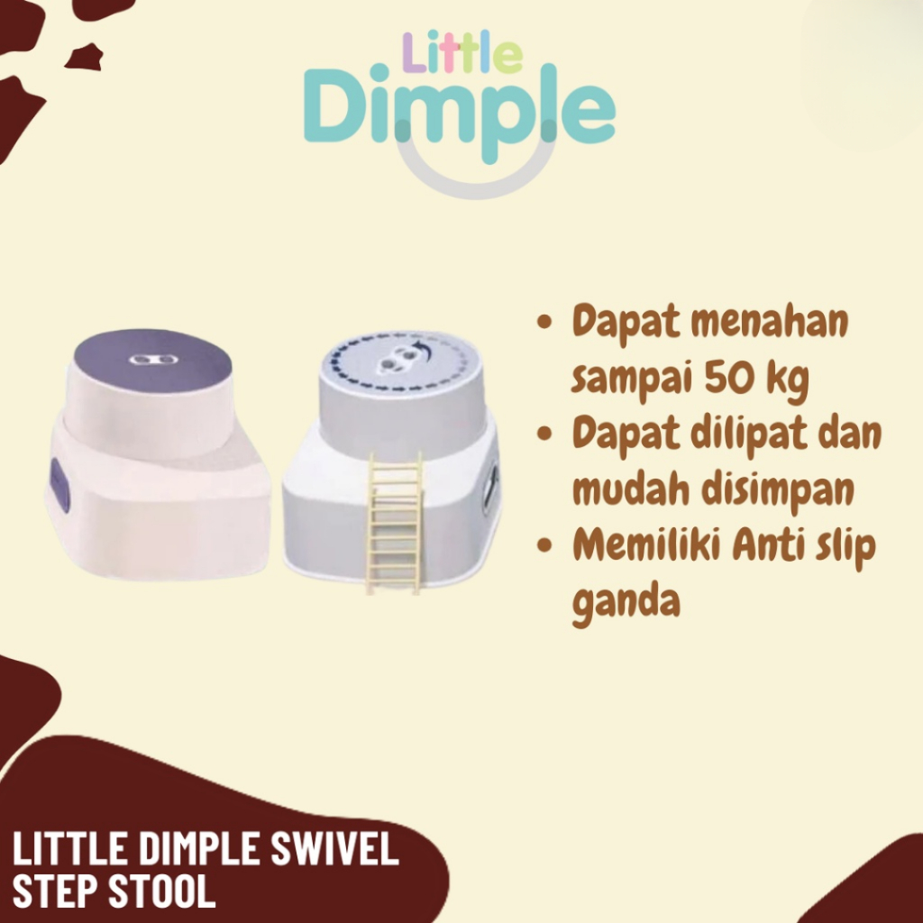 Jual Little Dimple Swivel Step Stool - Tangga Berdiri Anak | Shopee ...
