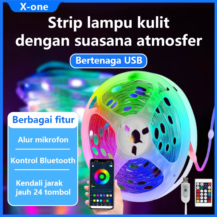 Jual X-one RGB running light strip Lampu dekorasi Natal 5 meter/10 ...