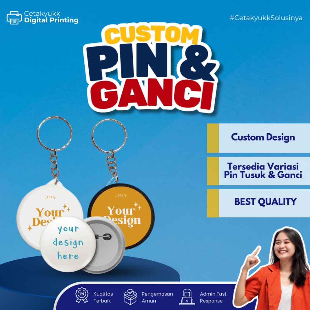 Jual Jual Pin Custom / Ganci Pin Gantungan Kunci Custom Souvenir ...