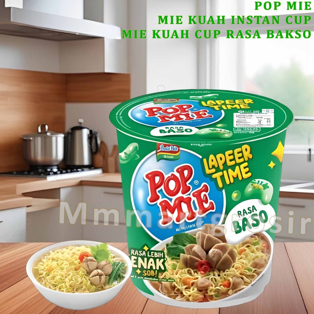 Jual Pop Mie / Mie Kuah Instan Cup / Mie Kuah Cup Rasa Bakso / 75gr ...