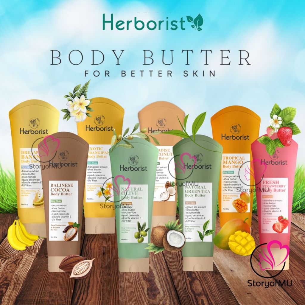 Jual StoryofMU - HERBORIST Body Butter 80gr Tube - Lotion Perawatan ...