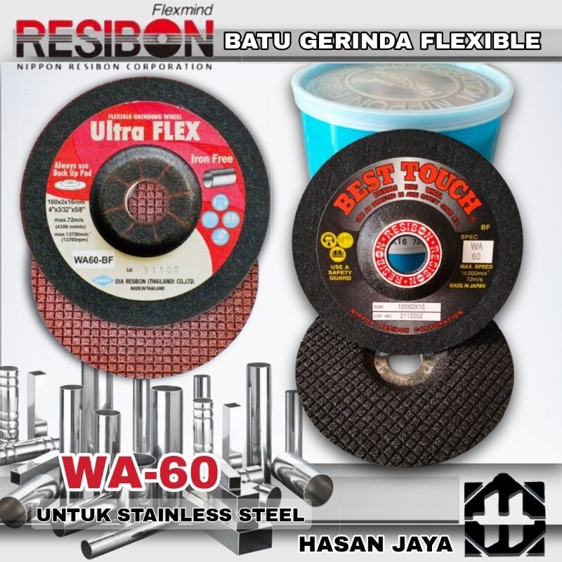 Jual Batu Grinda Stainless Flexible WA-60 Resibon / Ultra Flex / WD 4 ...