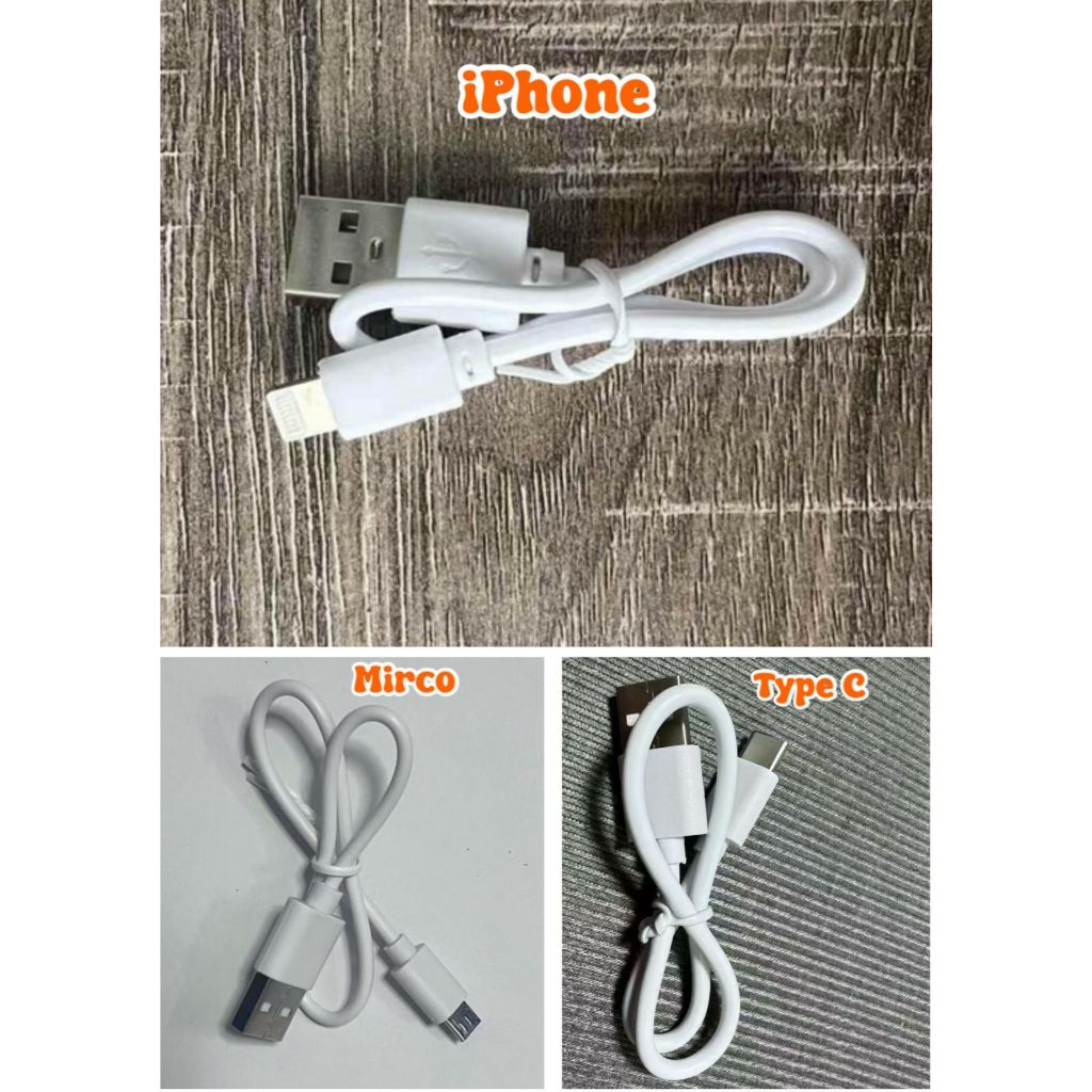 Jual KABEL DATA PENDEK MICRO / TYPE C / kabel data lightning ke ...