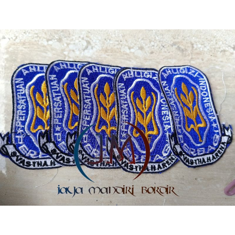 Jual LOGO PERSAGI BORDIR || LOGO PERSATUAN AHLI GIZI INDONESIA BORDIR ...