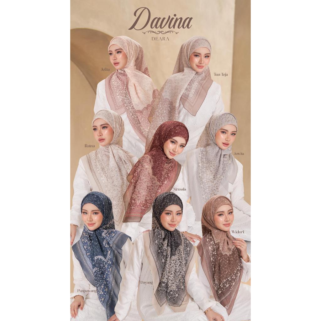 Jual DAVINA DEARA MALAYSIA ORIGINAL 100% SCARVES Hijab Bahan Kain Katun ...