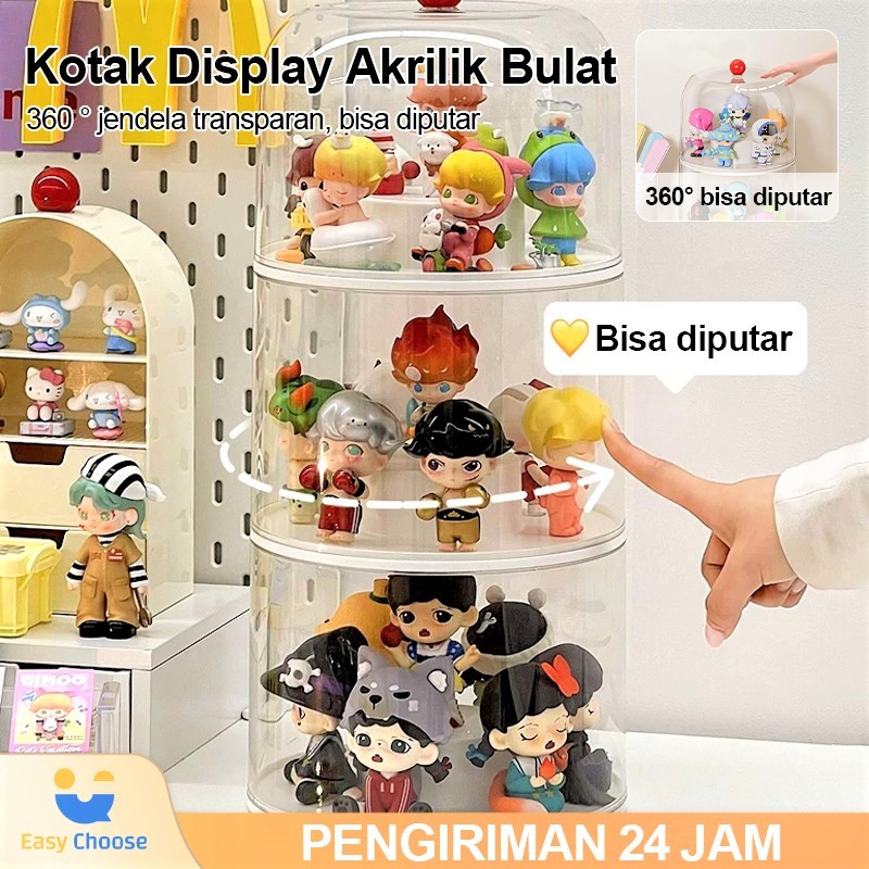 Jual 【Easy Choose】Kotak Display Berputar Figur Akrilik/Dudukan Display ...