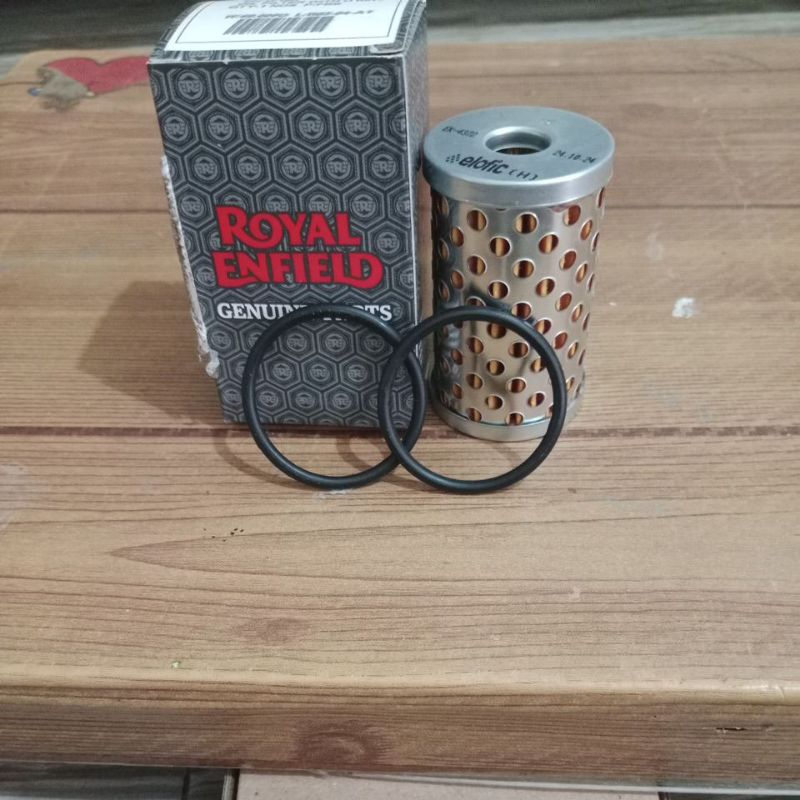 Jual FILTER OLI LENGKAP DENGAN O RING KARET ROYAL ENFIELD BULLET 500 ...