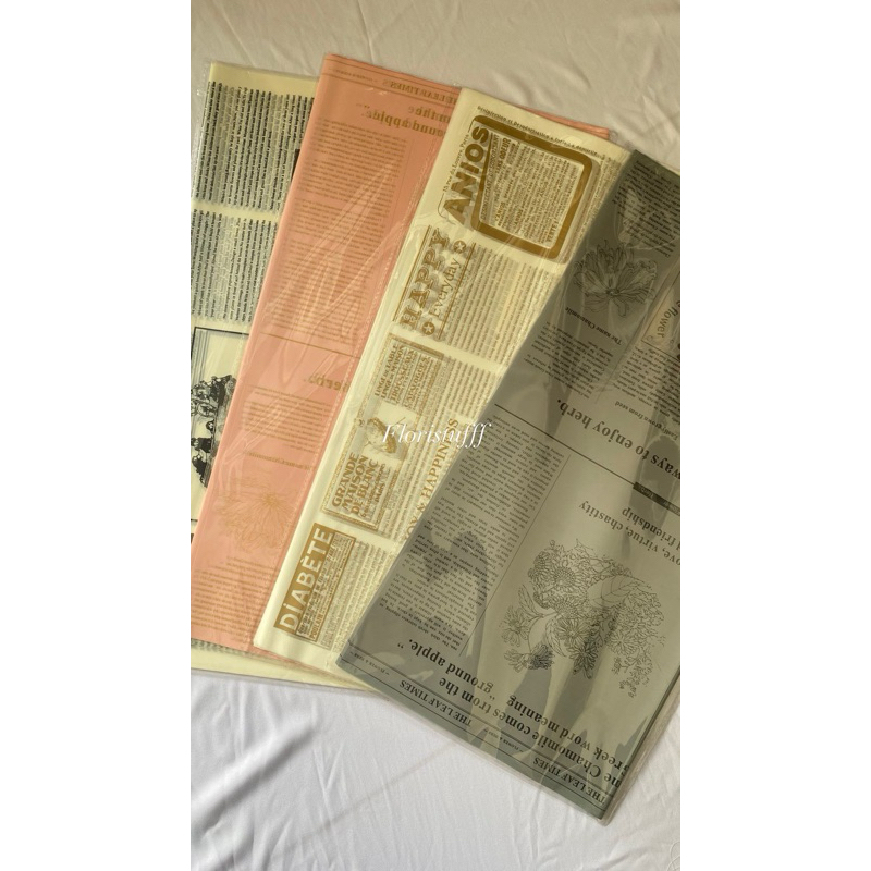 Jual [1 PACK / 20 LEMBAR] Cellophane Koran / Newspaper Cellophane ...