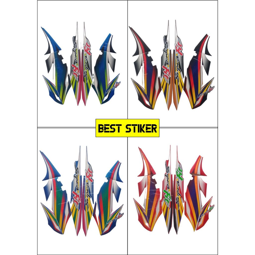Jual Stiker Striping Honda Supra Fit CW 2004 Full Stiker Lis Body Motor ...