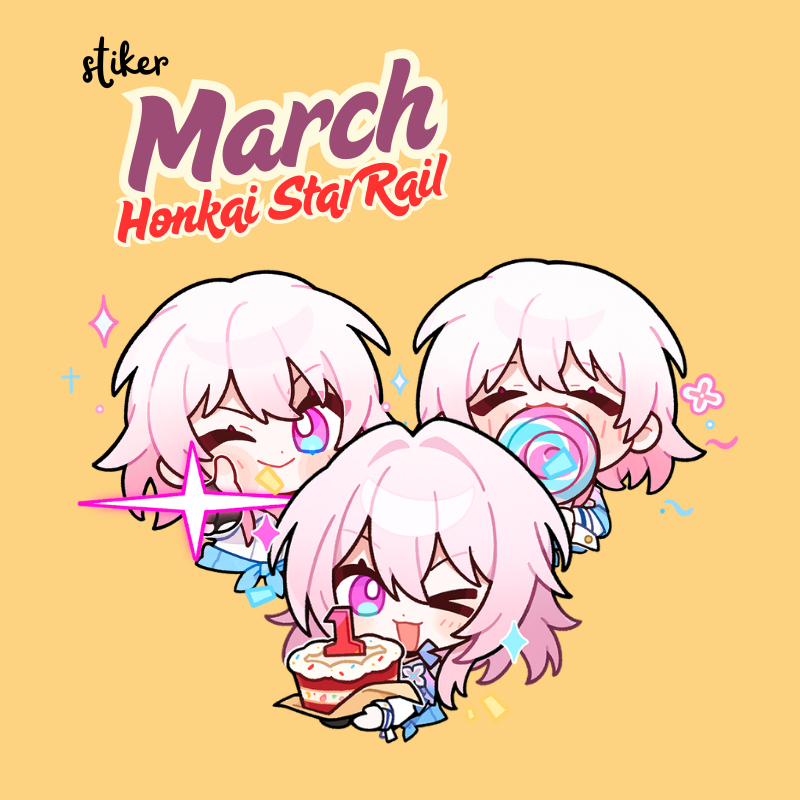 Jual STIKER MARCH HSR | STICKER MARCH HONKAI STAR RAIL VINYL GLOSSY ...