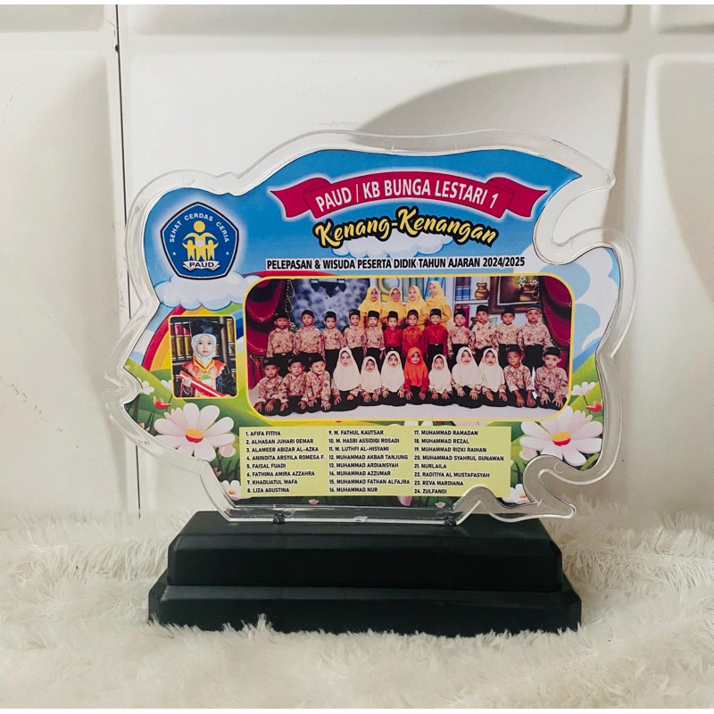 Jual VANDEL BENTUK BARU / cinderamata / plakat kelulusan | Shopee Indonesia