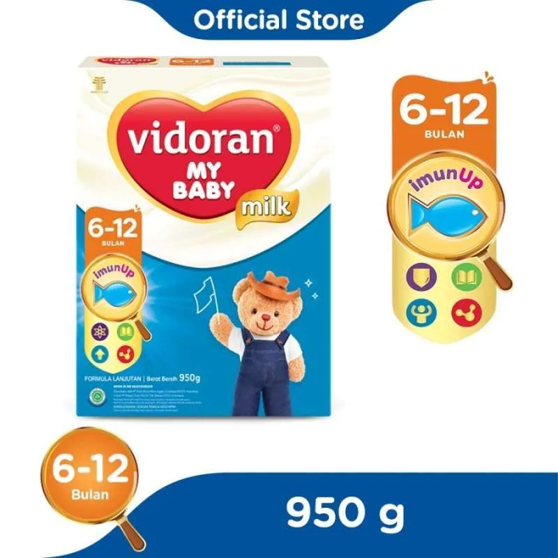 Jual Vidoran My Baby Nutriplex Susu Formula Bayi 6 - 12 bulan 925g | Shopee Indonesia