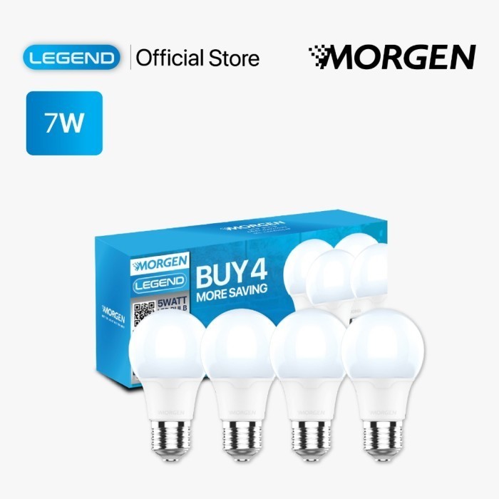 Jual LBS60204P Lampu Bohlam Buld LED 7W Watt E27 Beli 3 Gratis 1 Paket ...