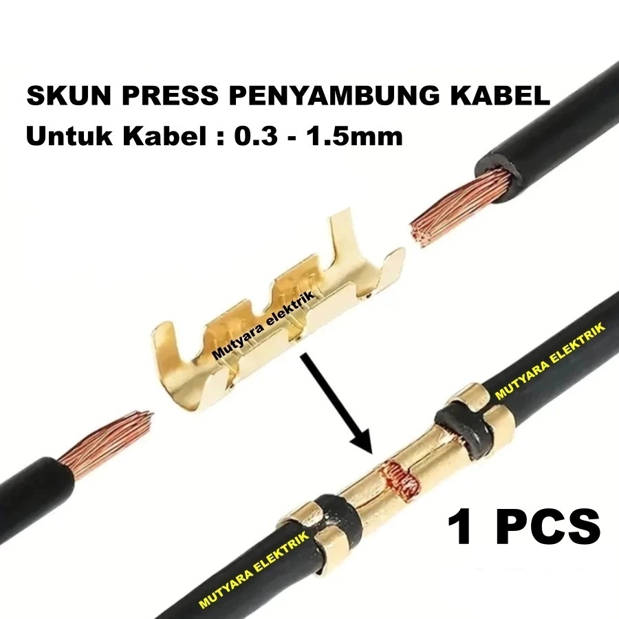 Jual Skun Penyambung Kabel Model Press / Konektor Skun Press Sambungan ...