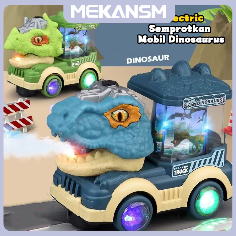 Jual MEKANSM Mobil Mainan Dinosaurus dengan Semprotan Air Lampu LED dan ...