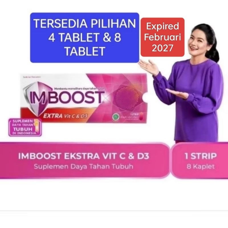Jual IMBOOST Extra Vitamin C & D3 Suplemen Kesehatan Tersedia Pilihan 1 ...