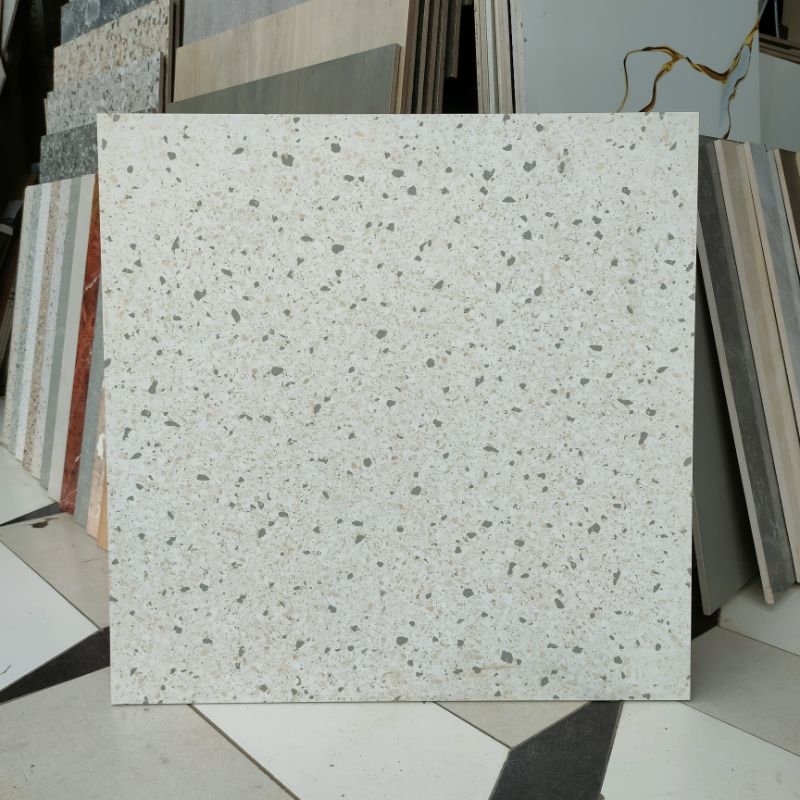 Jual Granite Essenza 60x60 Terazo White Matt Unpolish Granite Keramik ...